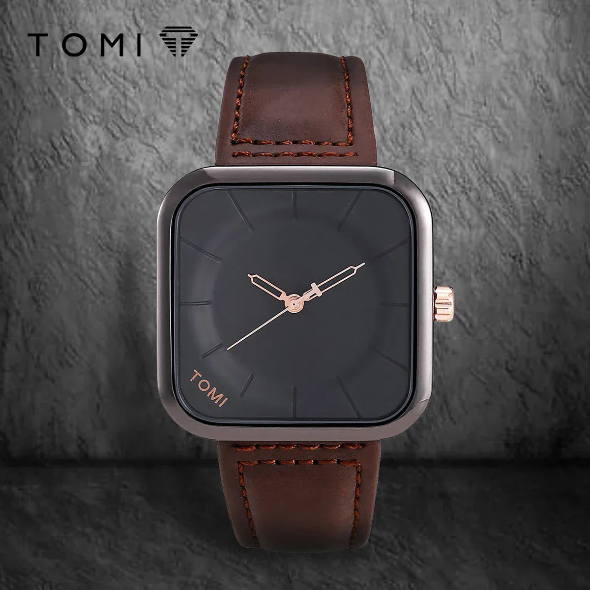 TOMI T093 Square Watch Men's | Modern Minimalist Design – Tomi Brand